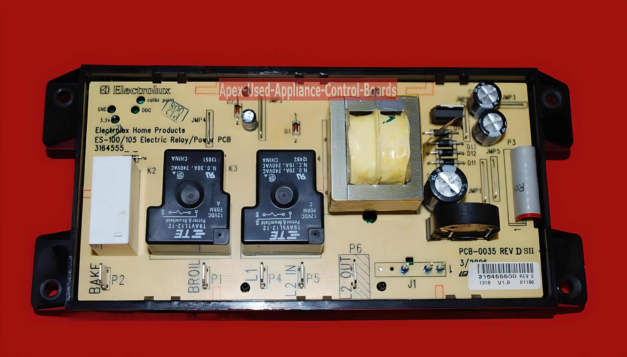 Part # 316455420 Kenmore Oven Control Board (overlay fair - Black)