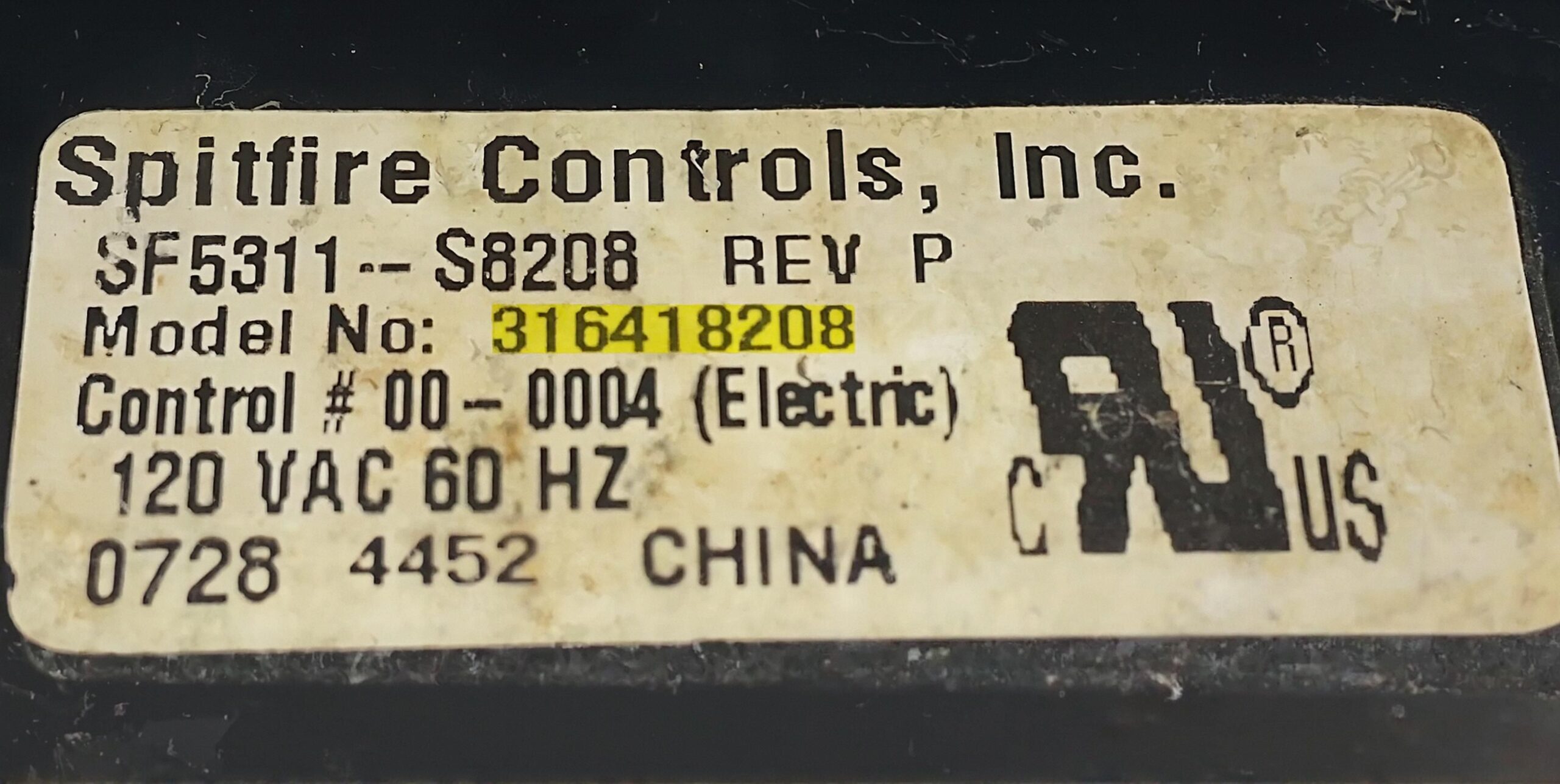 Part # 316418208 | Frigidaire Oven Control Board