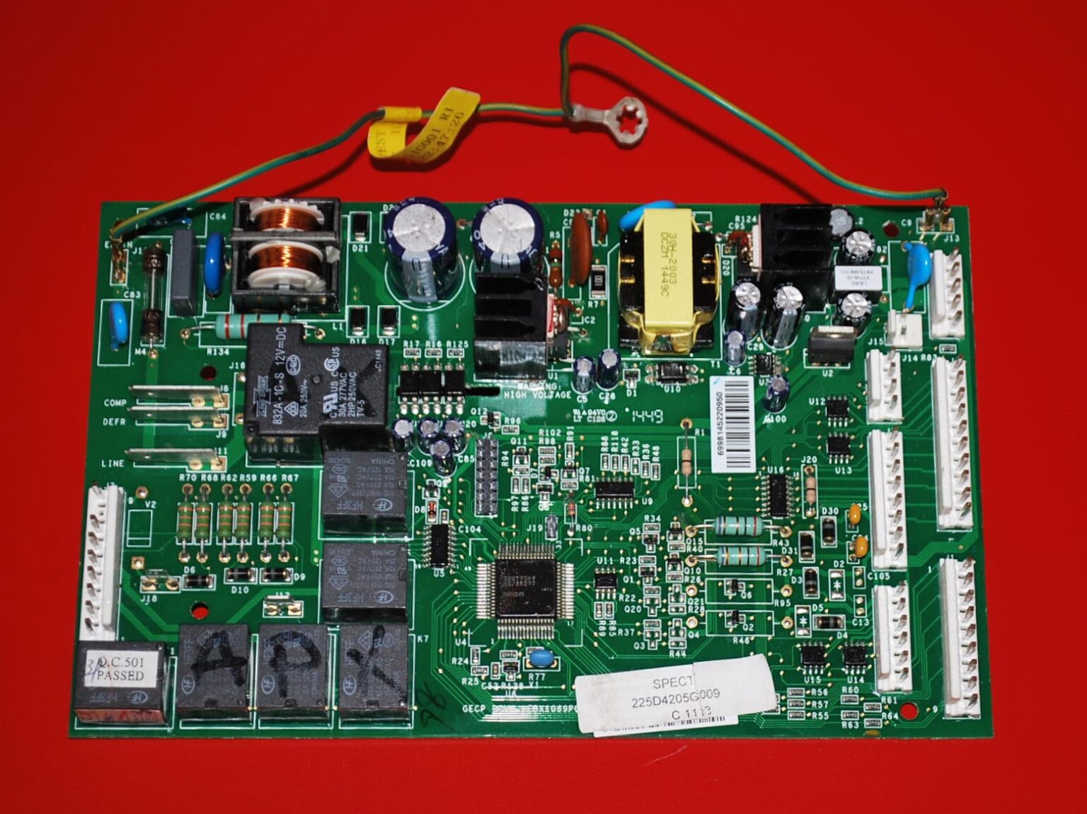Part # 225D4205G009 - $69 GE Refrigerator Control Board (used)