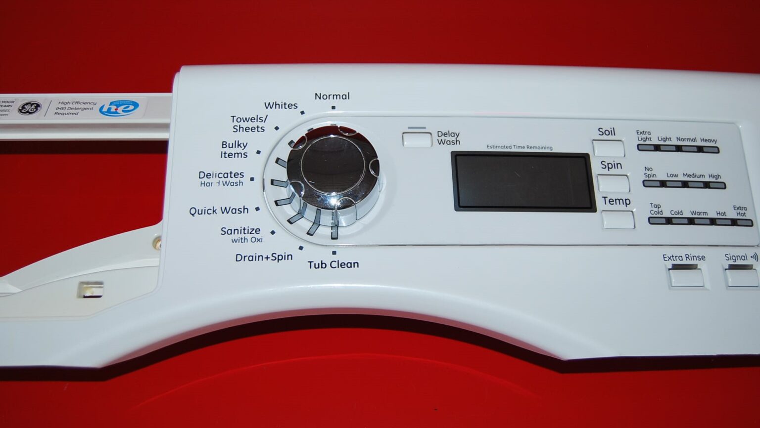 Part # WH41X25516, WH12X27291 - $135 GE Front Load Washer Control Panel ...