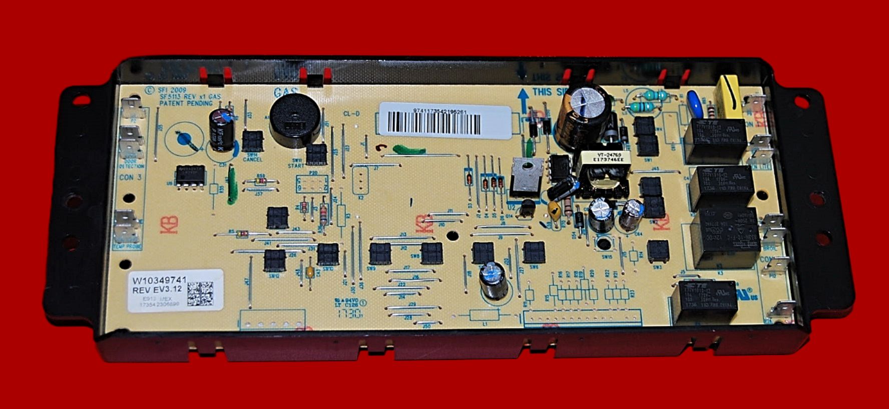 Part # WPW10424890 | W10349741 | Whirlpool Gas Oven Control Board ...