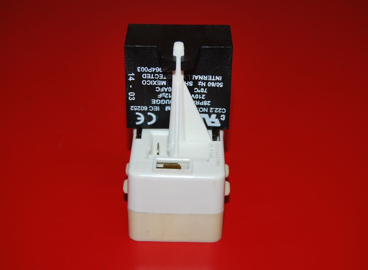 Part # WR07X10131 | 5SP14A319NF GE Refrigerator Start Relay And Capacitor