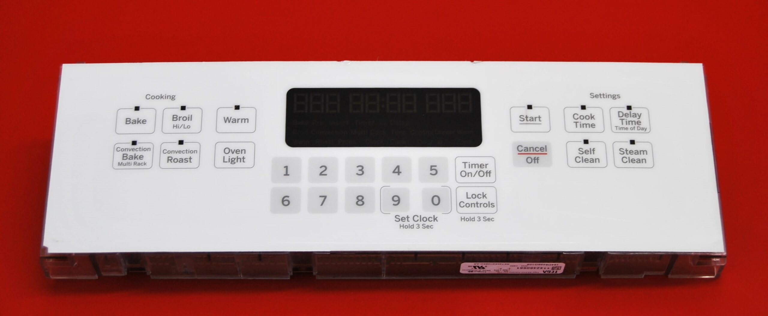 Part # WB27T11489 | 164D8496G108 | GE Oven Control Board (overlay good ...