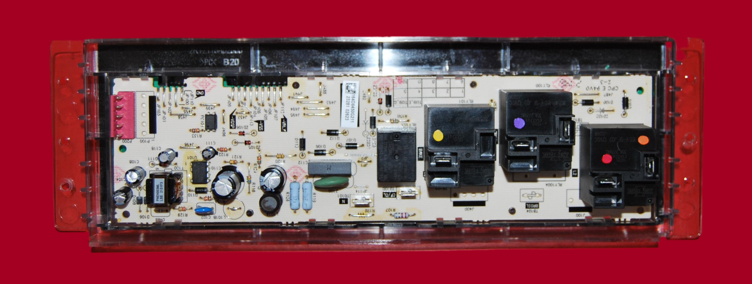 Part # 164D8450G211 GE Oven Control Board (used overlay fair - Black)